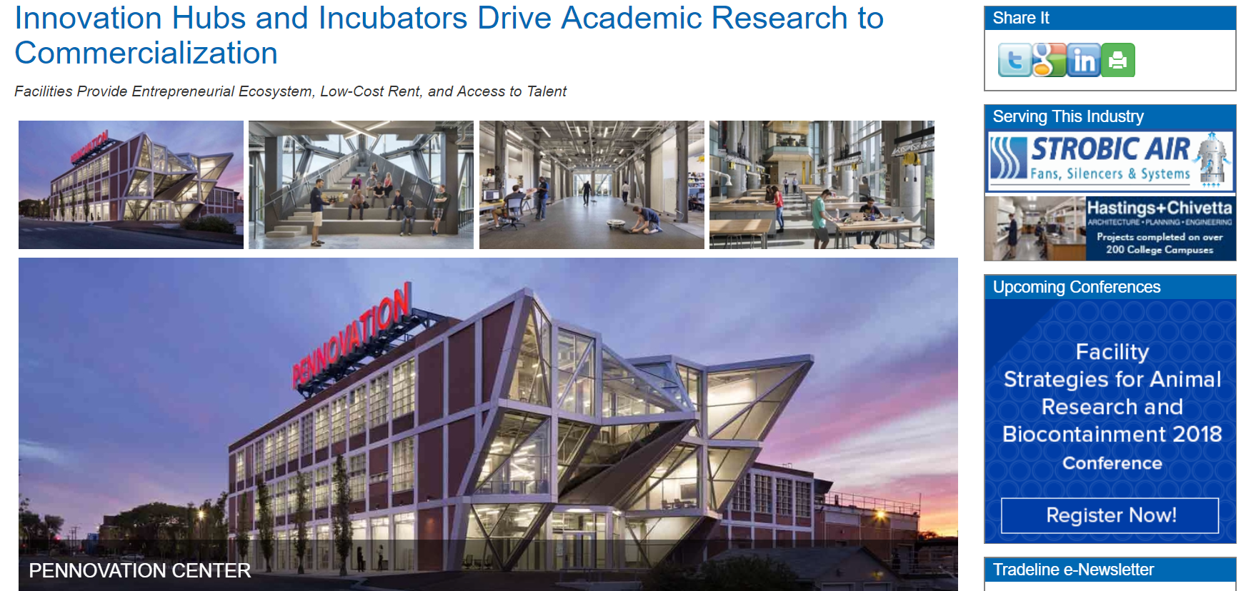 Innovation Hubs and Incubators Drive Academic Research to ...
