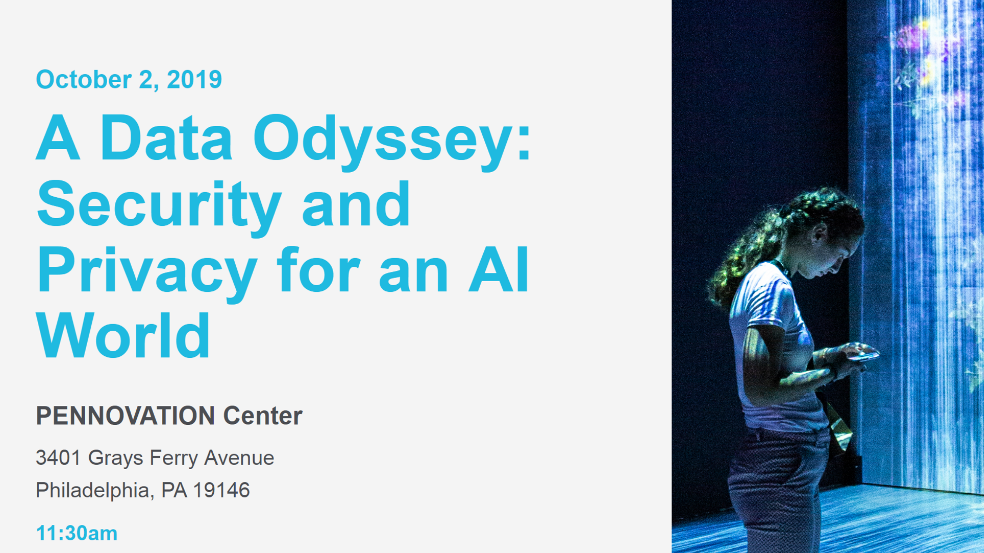 JPOD - A Data Odyssey: Security and Privacy for an AI World ...